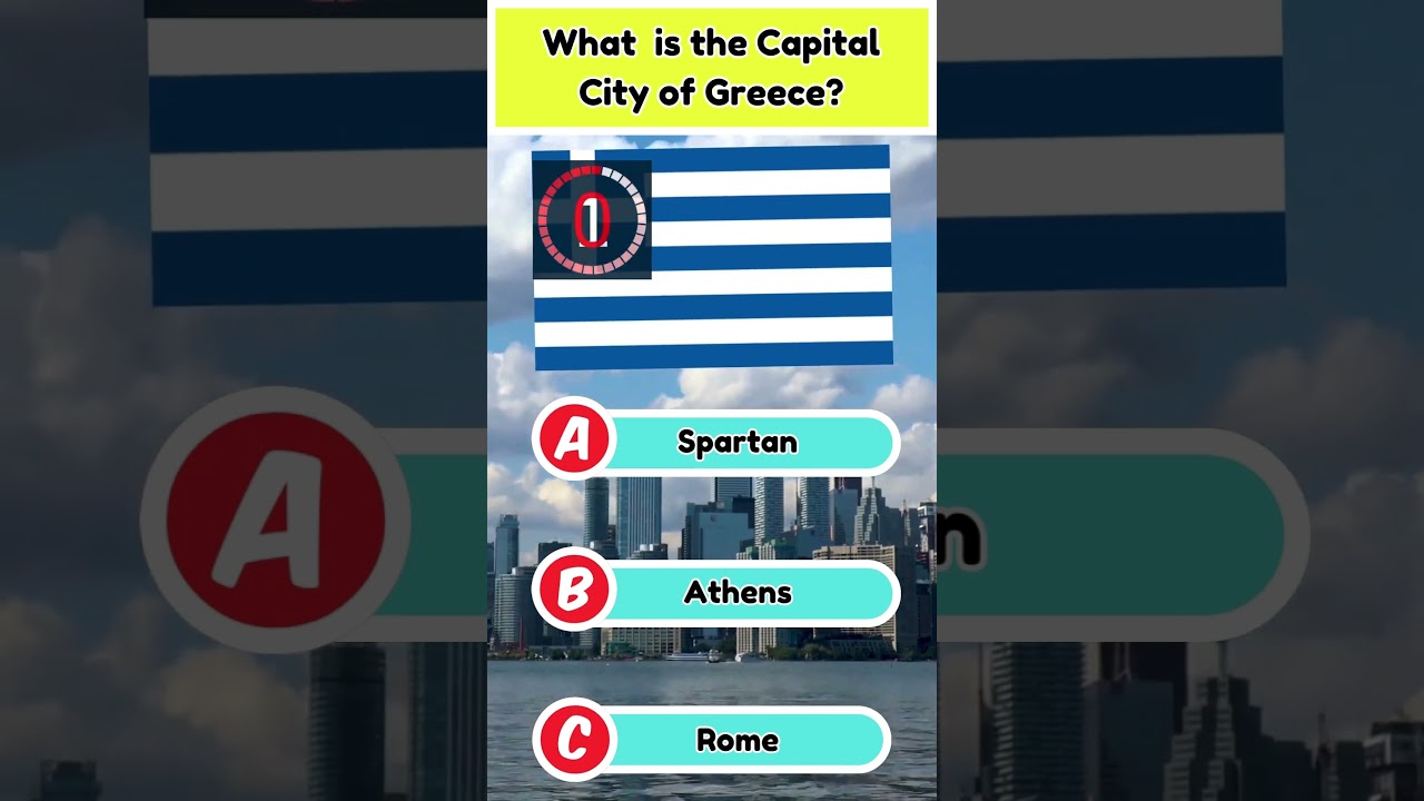 What is the Capital City of Greece?💡 #quiz #generalknowledge #generalknowledgequiz  #worldquiz