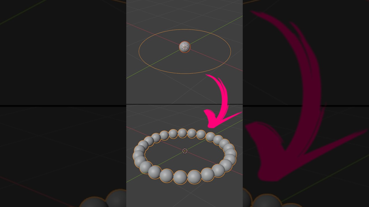 How to make a circular array in Blender #3d #blender3d #blender