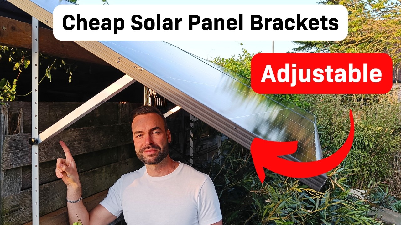 Installing Solar Panel Mounting Brackets With Adjustable Angle