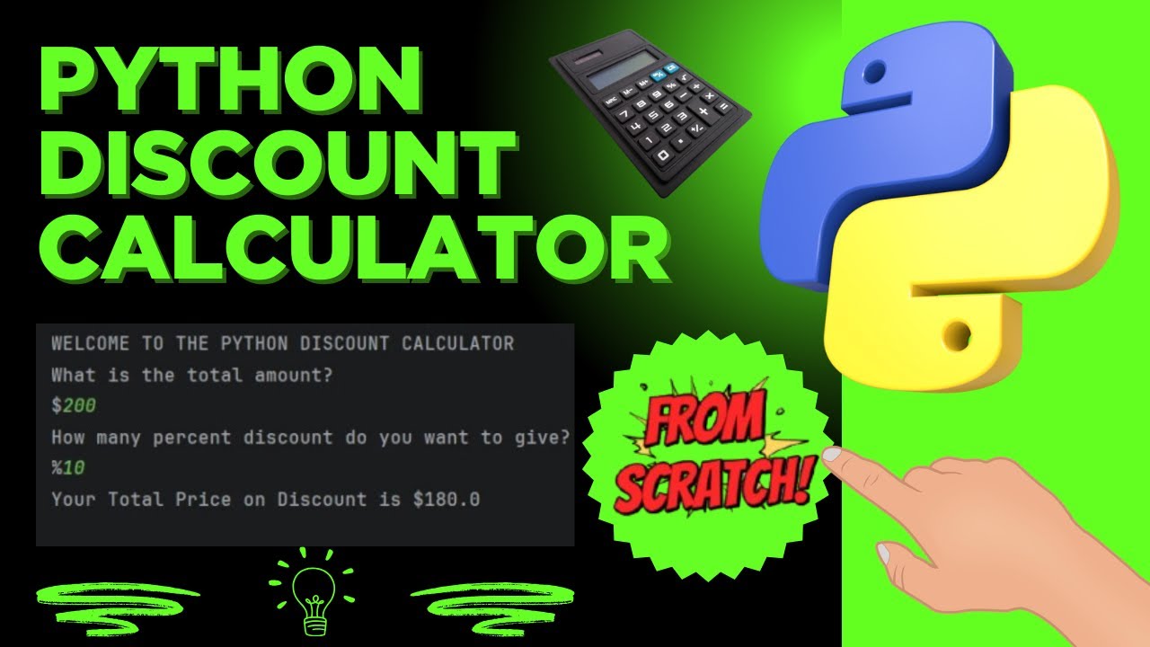 Python Discount Calculator: Step-by-Step Tutorial 🔥