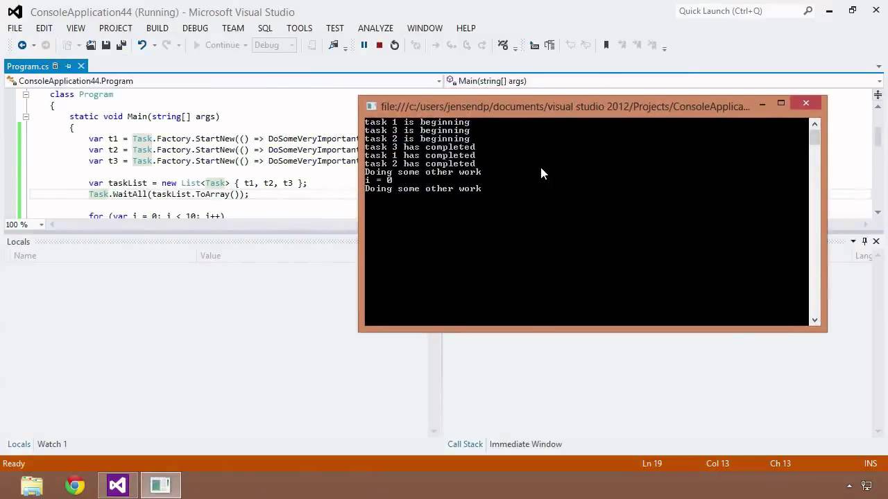 Advanced C#: 14 Task Parallel Library