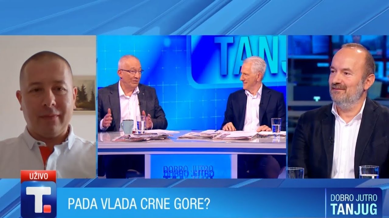 Pada Vlada Crne Gore? - Jovo Rabrenovic i Vladimir Pavićević • DOBRO JUTRO TANJUG