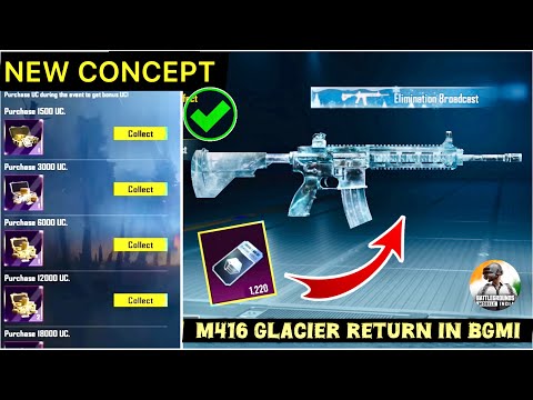 M416 Glacier Return in Bgmi || New Concept in Classic, Mythic Forge 3.9 | Next Uc Up Event in Bgmi
