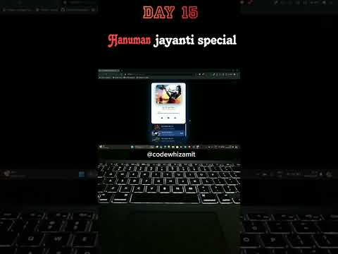 Day 15/100: Music Player Using HTML, CSS, & JavaScript | Hanuman Jayanti Special | codewhizamit ????