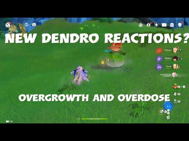 Genshin Impact Dendro element reactions, Overgrown and Intensified ...