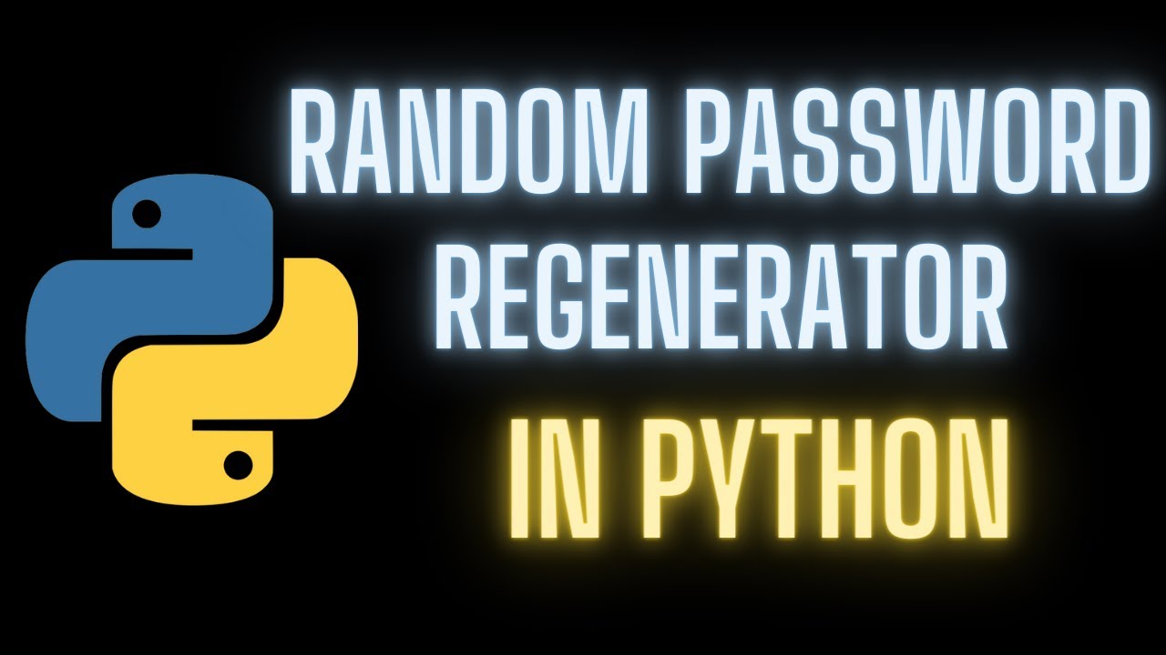 Random Password Generator | Python Beginner Tutorial