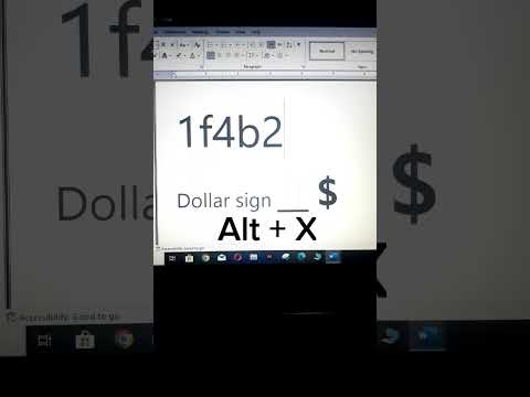 Dollar sign $ in ms word || international dollar || #dollar #sign #shortsfeed #international