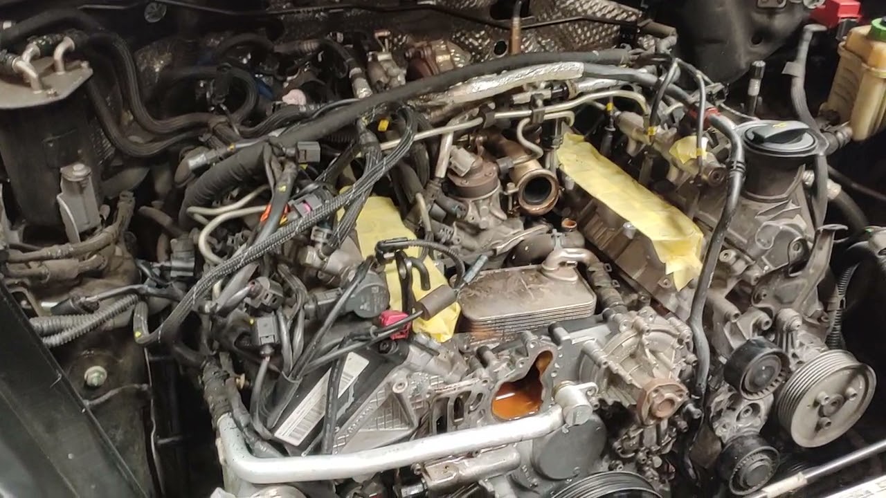 Porsche Cayenne Diesel - Coolant leaking repairs part1