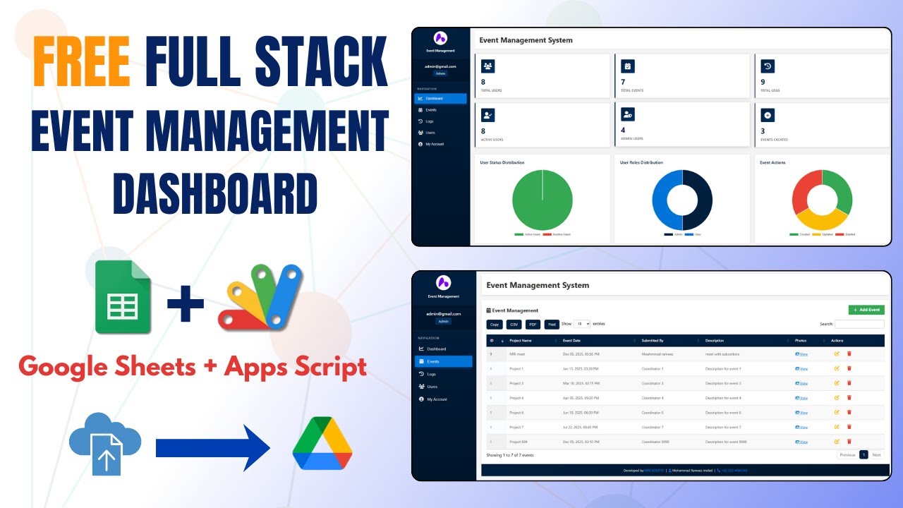 Build a Complete Event Management System with React & Google Sheets | E18