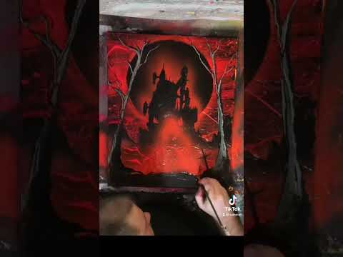 Castlevania speed painting #shorts #castlevania #art #spraypaint