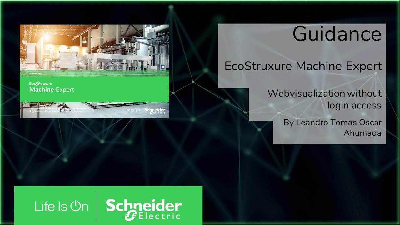 EcoStruxure Machine Expert - How to access to the Webvisualization without credentials