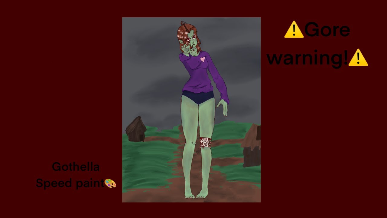 Gothella (Zombie OC speedpaint)
