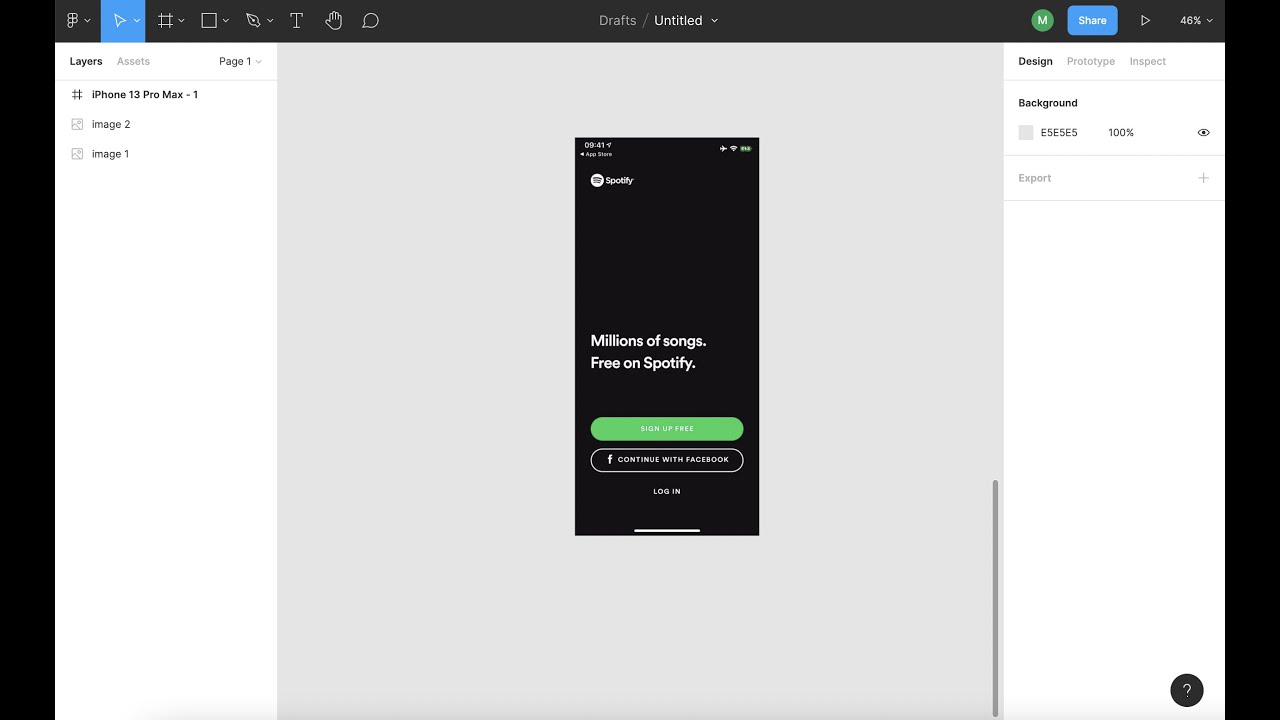 Recreating a Spotify screen in Figma
