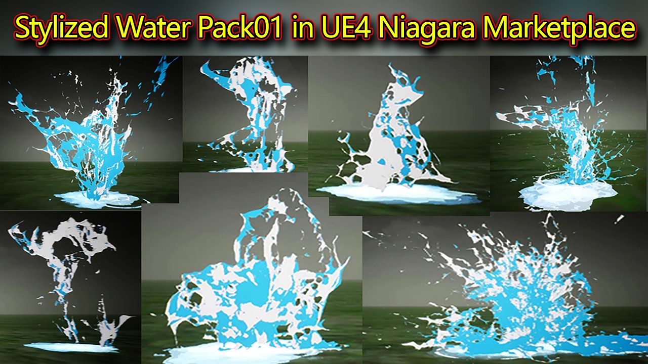 Insane Stylized Water FX – UE4 Niagara FX Pack Vol. 1 Just Dropped!