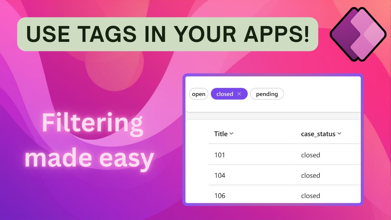 Create a Tag-Based Filter Component in Power Apps 🚀