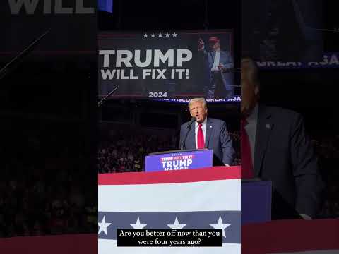 Donald Trump's Campaign Rally at Fiserv Forum in Milwaukee, Wisconsin