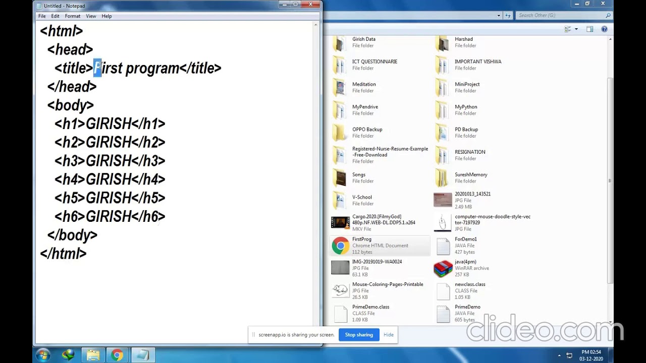IGCSE ICT Class 7 - HTML Basics (part 1)