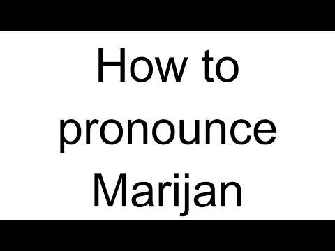 How to Pronounce Marijan (Croatian)