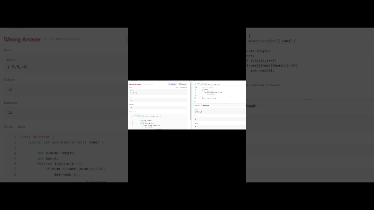 Day 4(Part-1)of 100 Days of LeetCode 🔥#100DaysOfCode #leetcode #coding #codingjourney #youtubeshorts