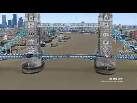 Google Earth Studio: London Bridge to London City Airport