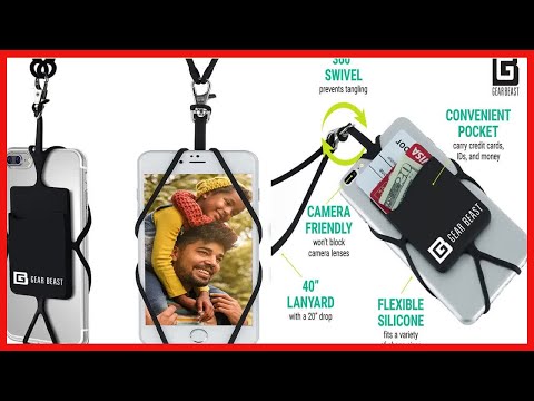 Great product - Gear Beast Cell Phone Lanyard - Neck Phone Holder w/ Card Pocket and Silicone Neck