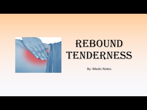 Rebound tenderness mechanism