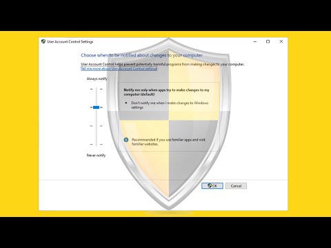 Change or Disable your Windows User Account Control (UAC) Settings