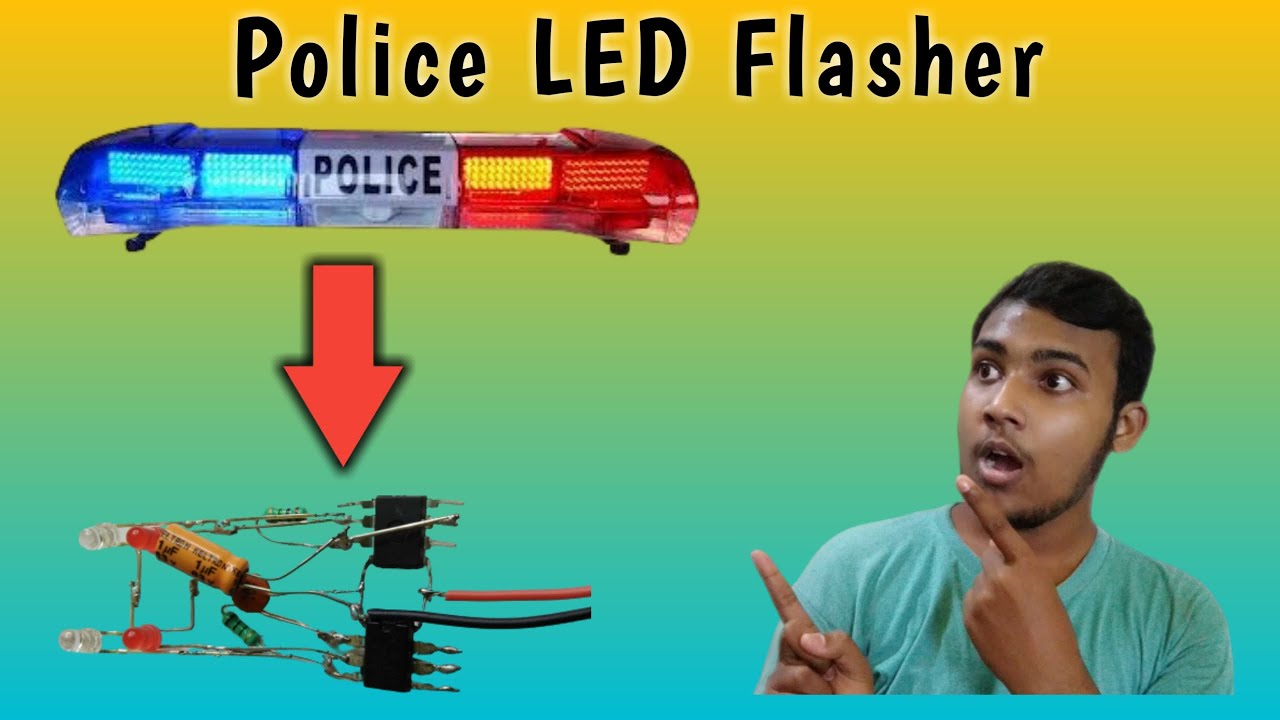 HOW TO MAKE A POLICE LED FLASHER USING 555 TIMER IC || BY SG ELECTRONICS ||
