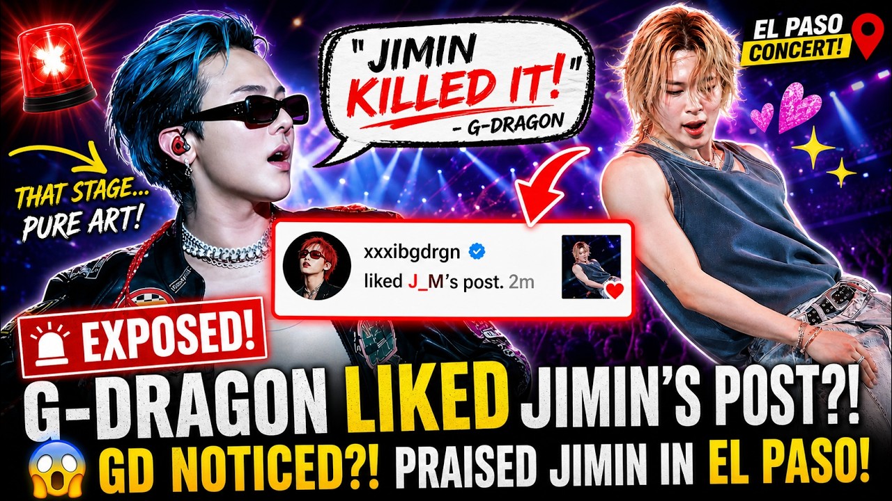 🚨 EXPOSED! G-Dragon Liked Jimin’s Post — Fans Go Crazy! 😱