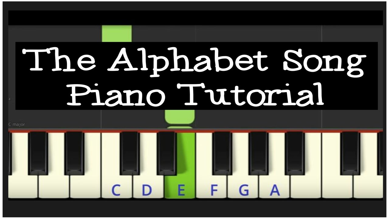 Easy Piano Tutorial: The Alphabet Song