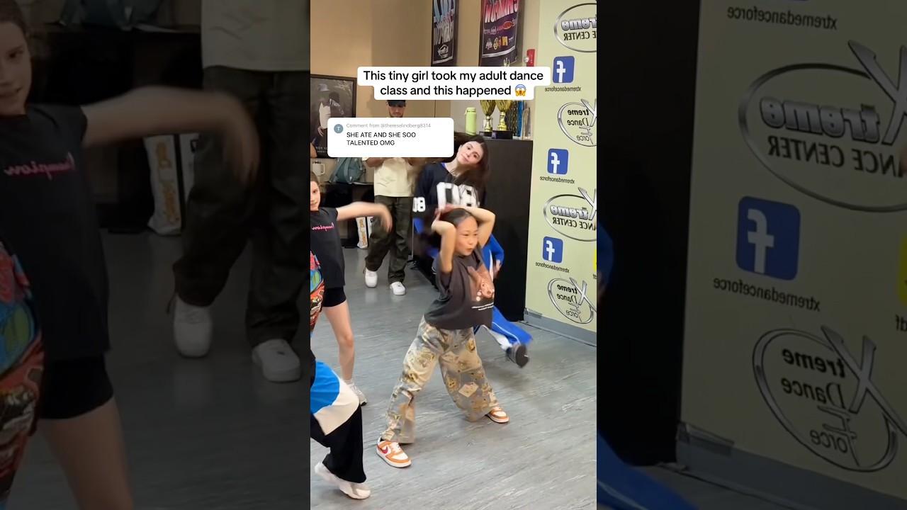 9 year old takes my ADULT dance class and this happened 🤯