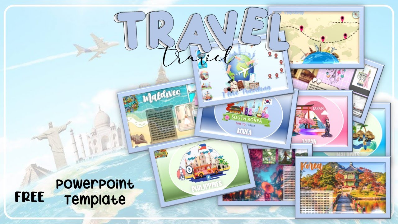 Travel Map PowerPoint Template | (PPT#17) | Animated Slides+Morph and Zoom in&out Transition | FREE