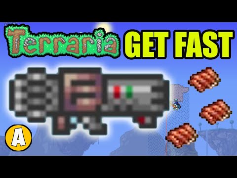 Terraria how to get ROCKET LAUNCHER (EASY) | Terraria how to get BBQ RIBS