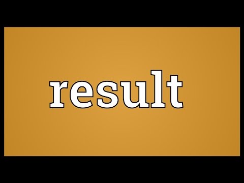 Result Meaning