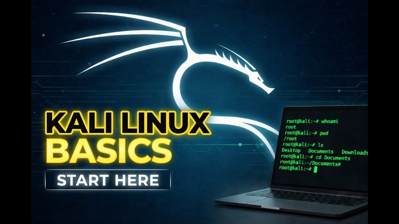 Kali Linux Basics for Beginners 👉 | Start Cyber Security Today 🔐