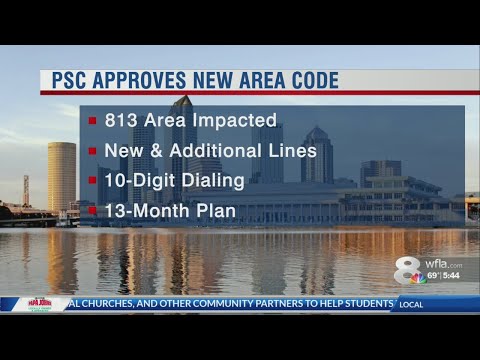 PSC approves new area code for Tampa