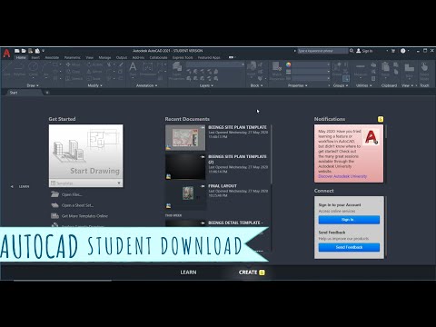 How to download and install AutoCAD 2021 FREE (Student Version)