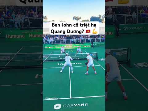 Ben Johns cố triệt hạ Quang Dương? 🇻🇳 💪 #shorts #quangduongpickleball #livepicke
