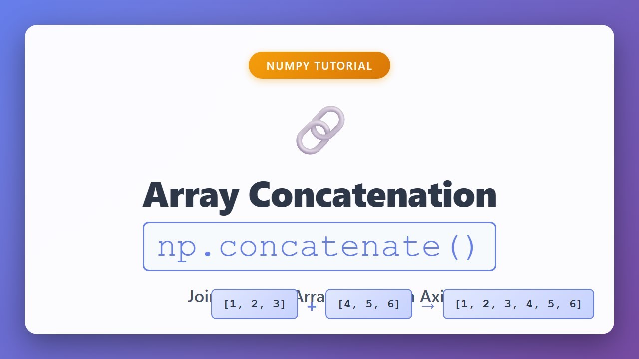 NumPy Array Concatenation Tutorial | np.concatenate() Explained for Beginners