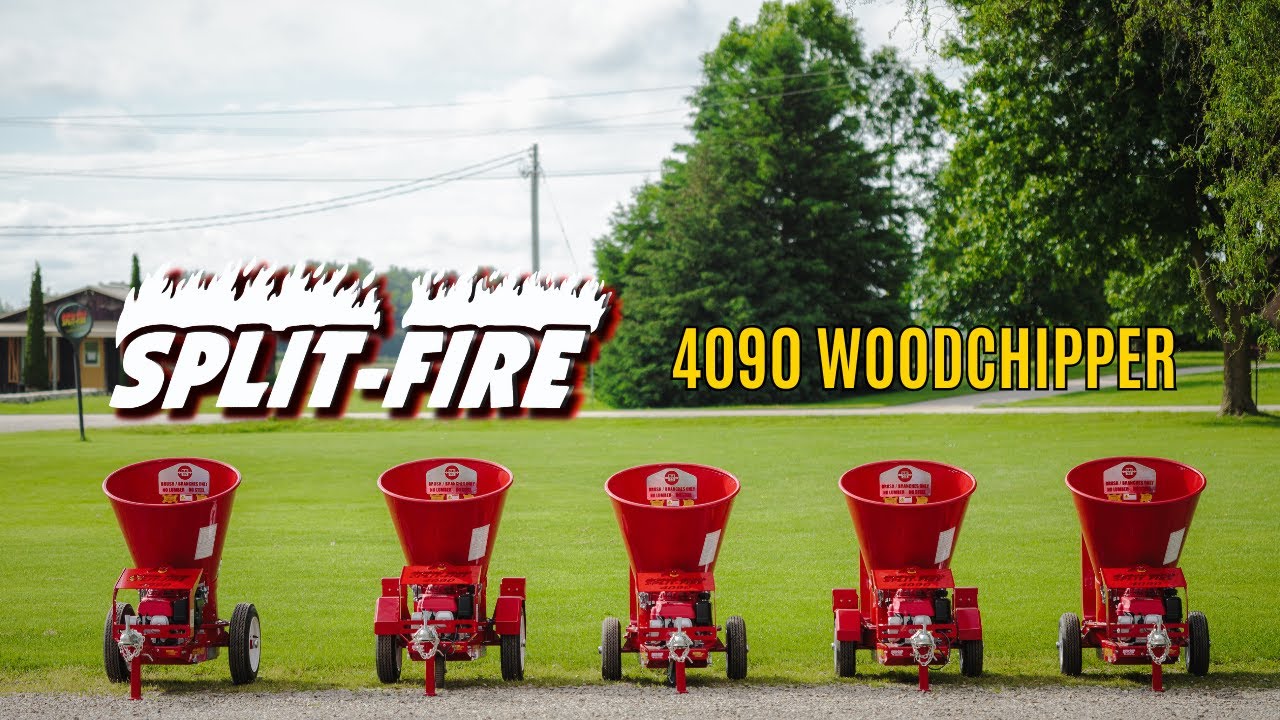 Pruning & Chipping with the Split-Fire 4090 wood chipper