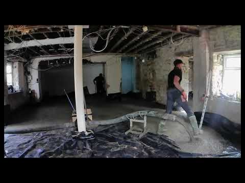 concrete sub floor and underfloor insulation install