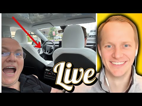 Live From a Tesla ROBOTAXI in Austin