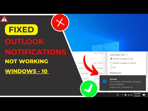 Fix Outlook Notifications Not Working Windows 10 | 2024