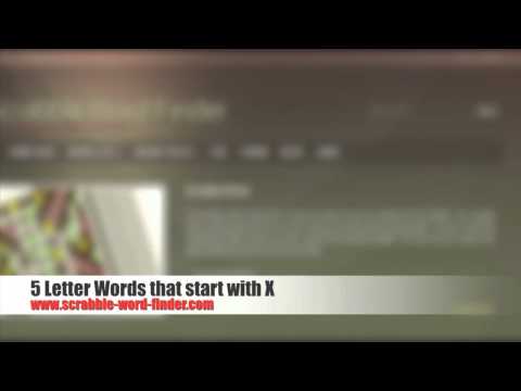 5 letter words that start with X