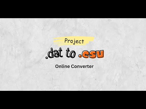 GitHub - Saravanakumar2003/DAT-to-CSV-Convertor: This is a website used ...