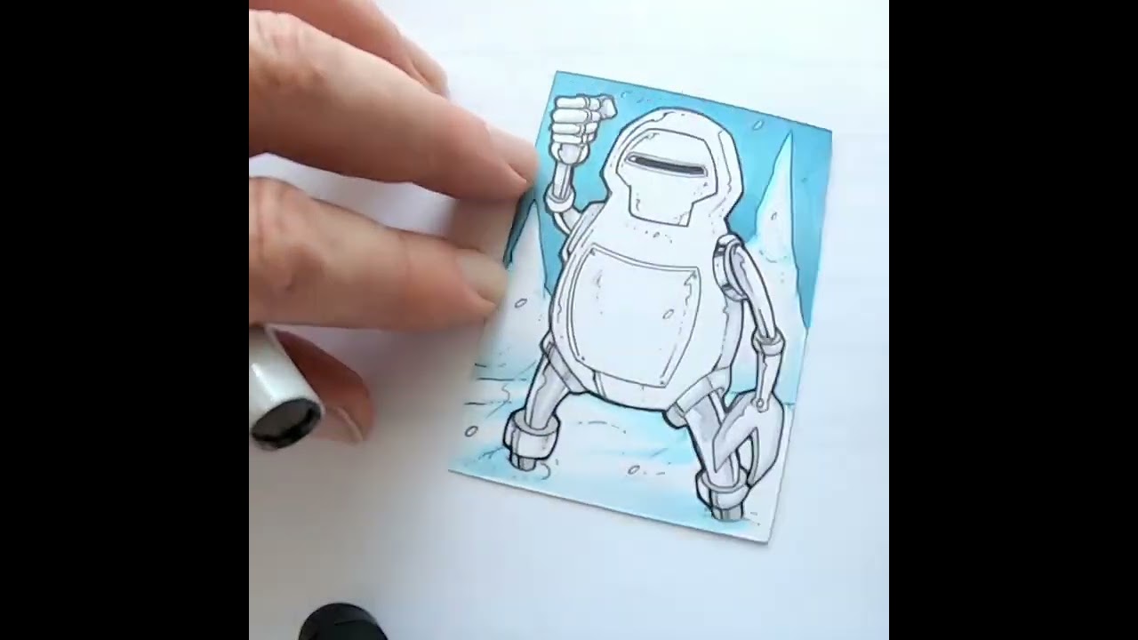 Robot art card -Hyperia