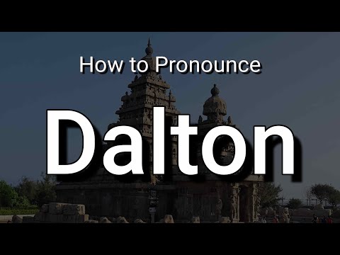 Dalton - Pronunciation and Meaning