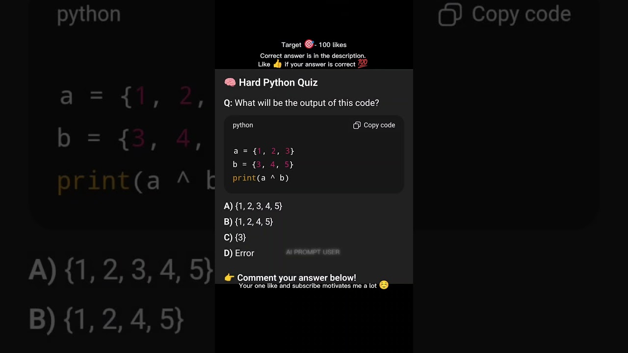 Collecting Programmers day-26 (60/100) #coding #python #javaprogramming #aipromptuser