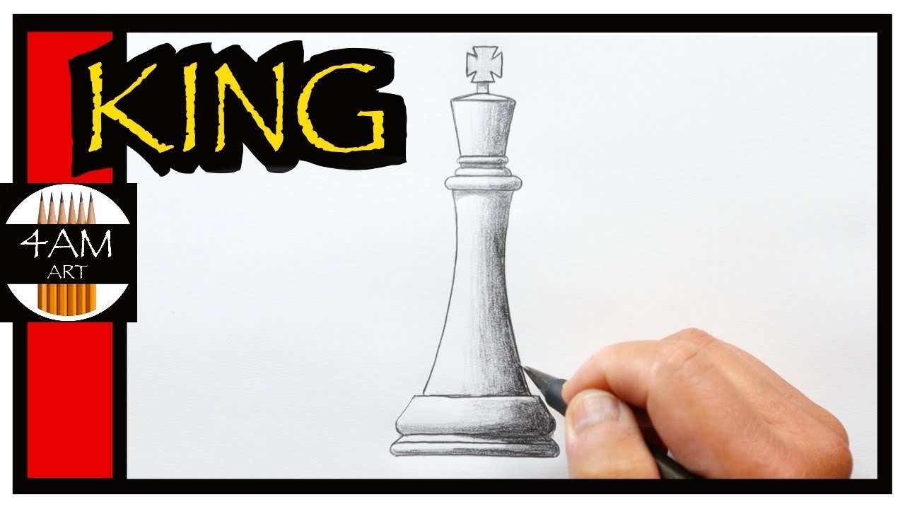 How to Draw Chess Pieces Part 6: The King