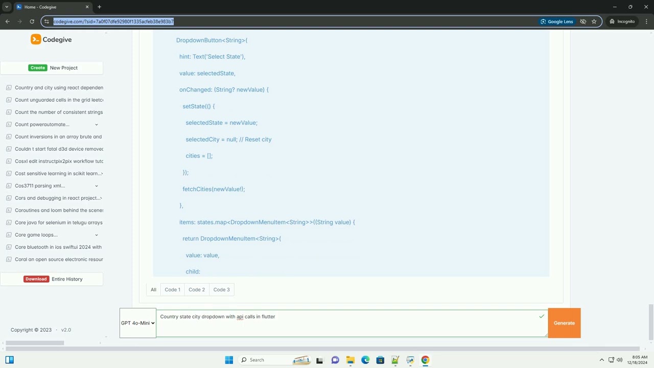 country state city dropdown with api calls in flutter